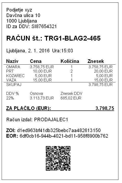 Davčno potrjevanje računov